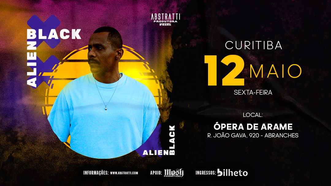 Black Alien retorna a Curitiba com show na Ópera de Arame em 2023