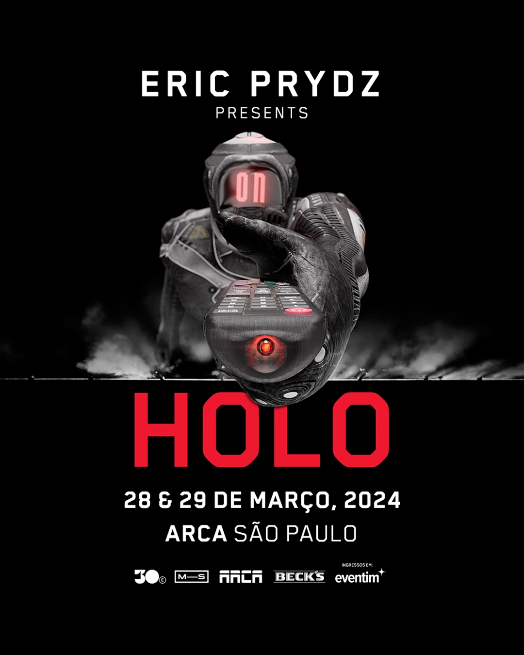 DJ sueco Eric Prydz traz para o Brasil o impressionante espetáculo HOLO