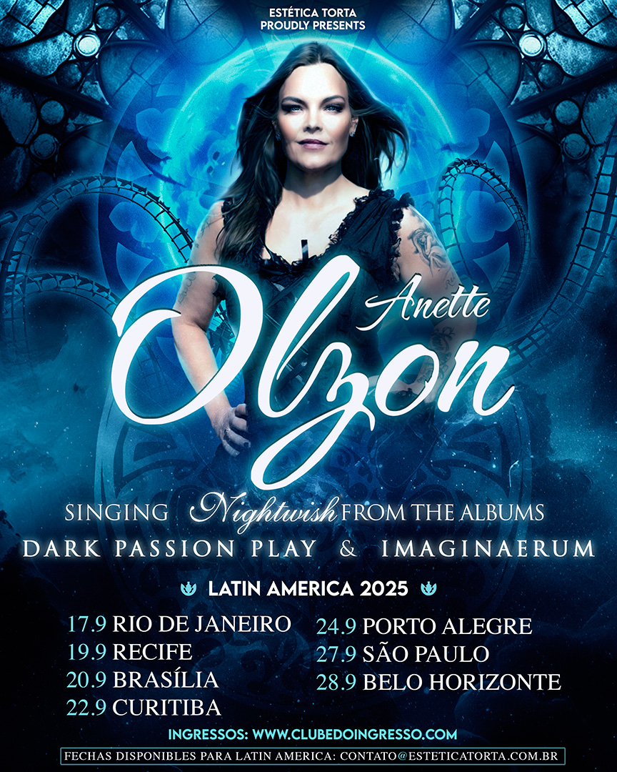 Anette Olzon anuncia turnê revisitando clássicos do Nightwish com sete ...
