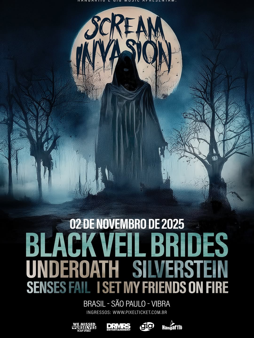 Scream Invasion confirma festival com Black Veil Brides, Underoath e ...